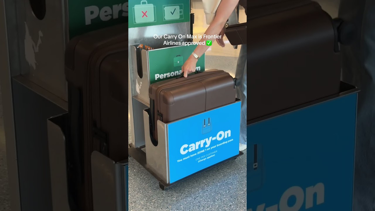 Is the July Carry On Max Frontier Airlines approved?