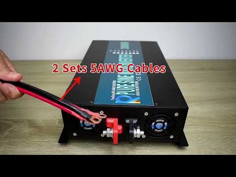 1000W Pure Sine Wave SoIar nverter 24V 220V Power Supply Bank check description to buy