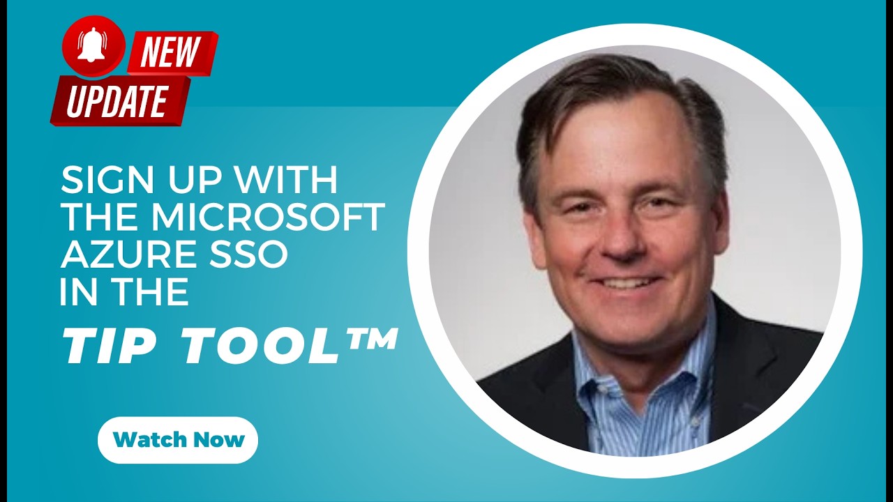 How to Sign Up with Microsoft Azure SSO in the TIP Tool™