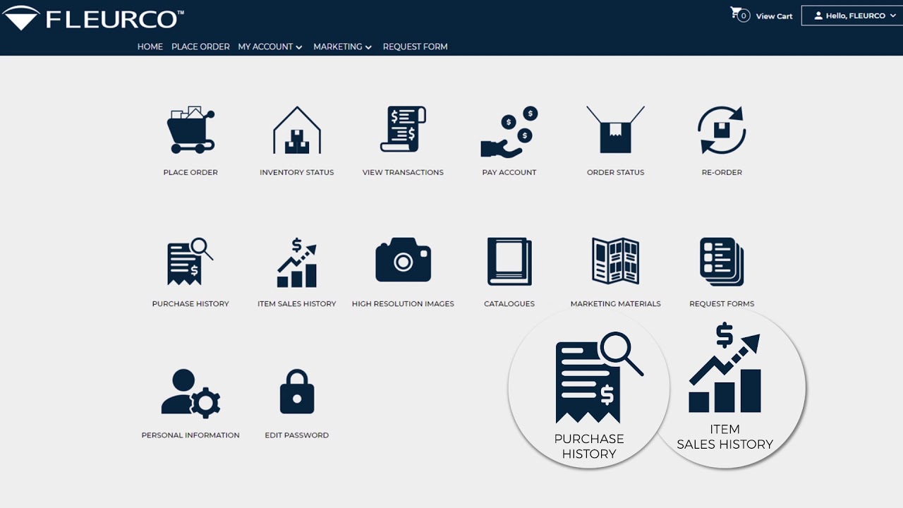 Fleurco Customer Portal