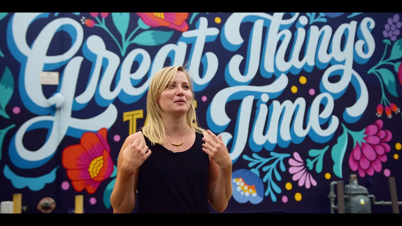Great Things Take Time Mural