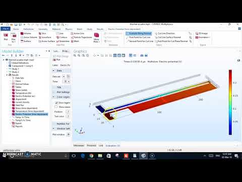 Thermal actuator simulation on Comsol – MatlabWorks