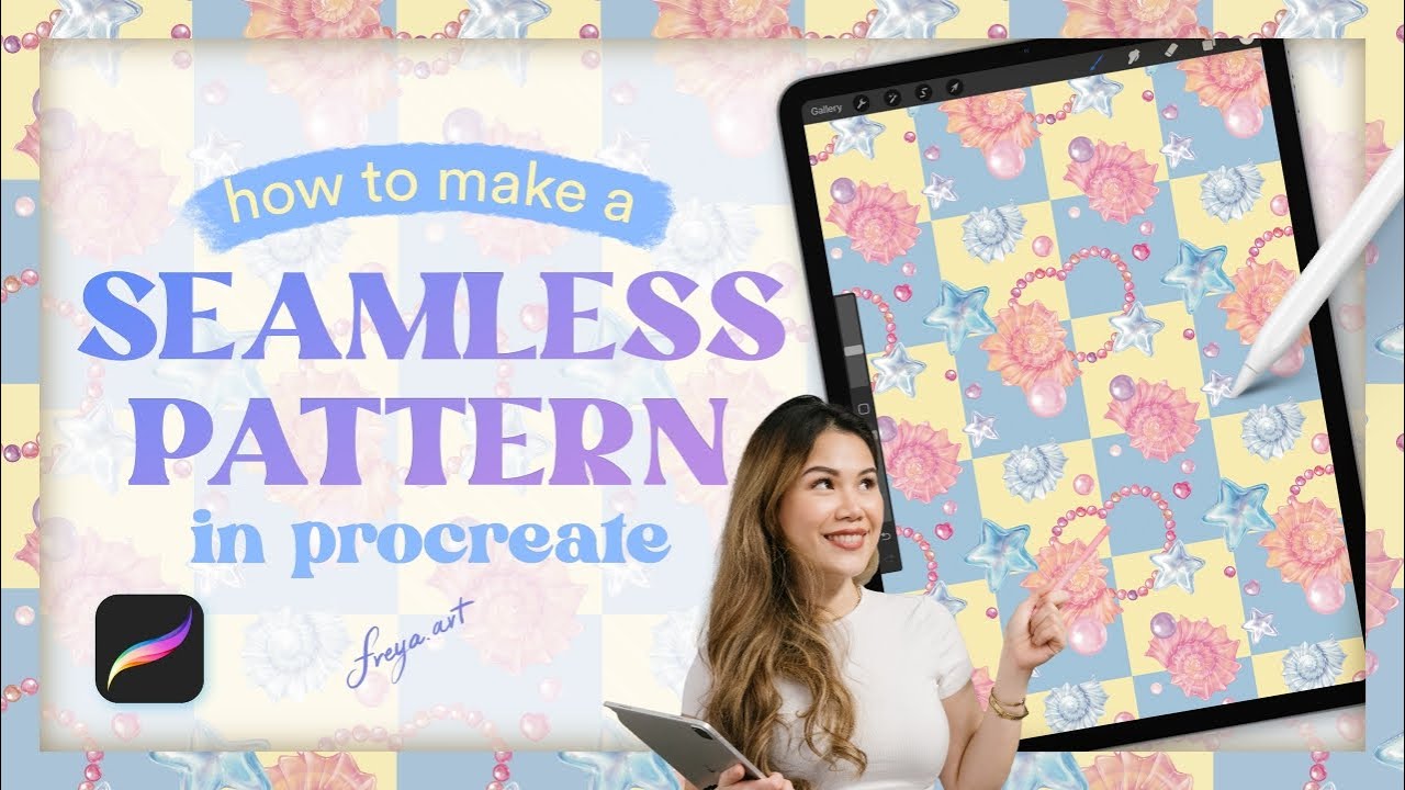 Beach Inspired Pattern Design 🌊 How to Make Seamless Patterns in Procreate
