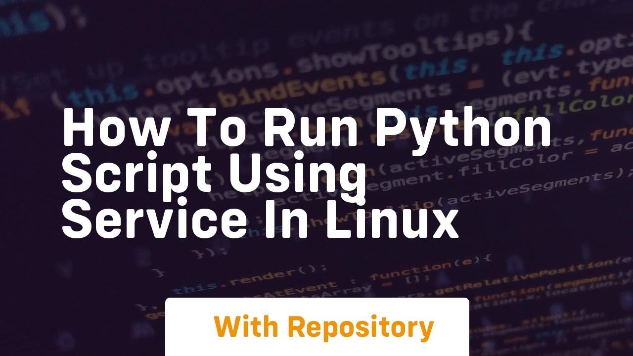 How to run python script using service in linux