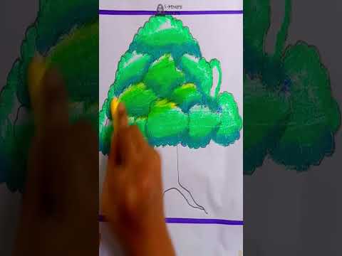 Banyan tree drawing #satisfying #shorts #drawing