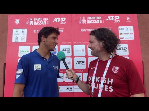 Luciano Darderi interview after Marrakech win vs Hugo Gaston: I was nervous