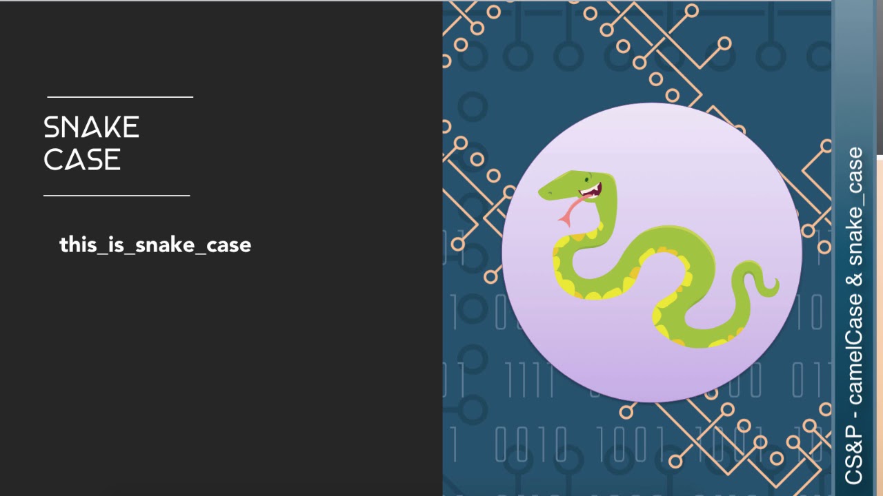 Learn CS: Variables - camelCase vs snake_case