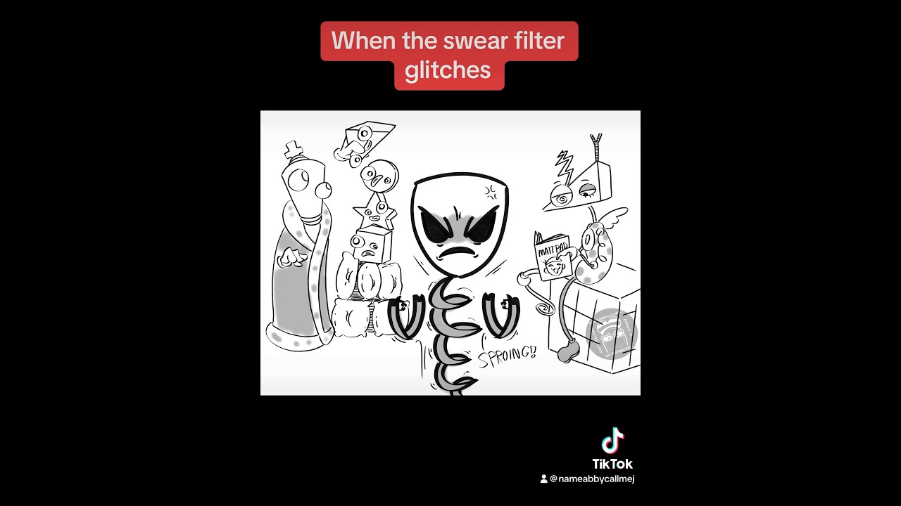 TADC - Swear Filter Glitch 🎭 #theamazingdigitalcircus #tadc ##gangle #kinger #zooble #animatic