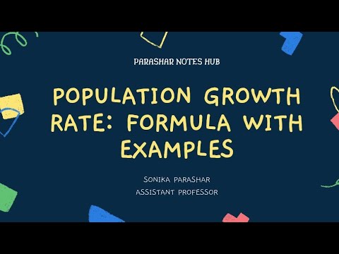 POPULATION GROWTH RATE: FORMULA WITH EXAMPLES