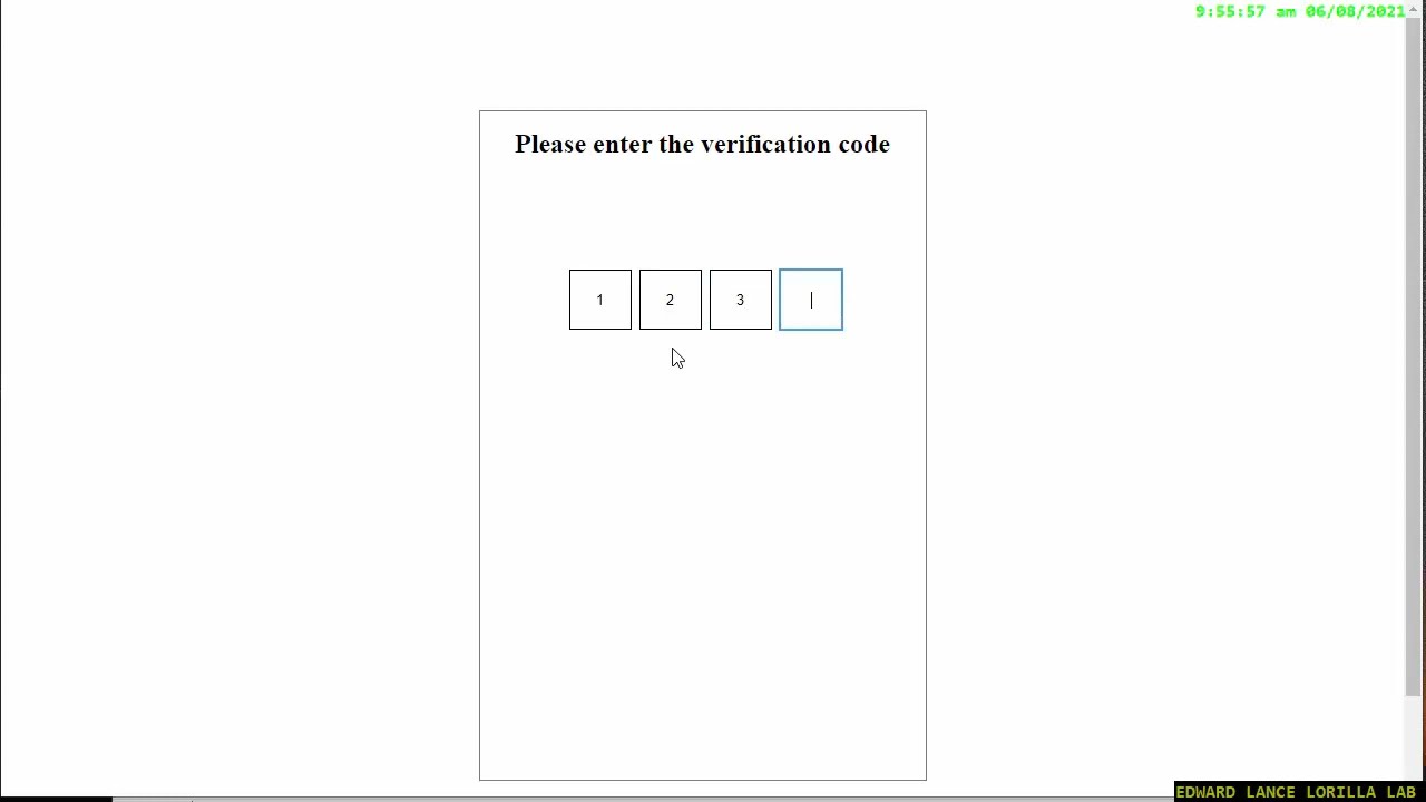 【JAVASCRIPT】SMS verification code input box with auto tab key