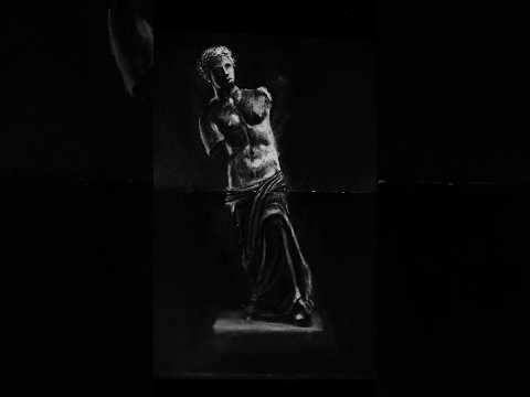 Drawing Venus De Milo #30daychallenge #charcoalart  #sketchbook #timelapse #venusdemilo #artist