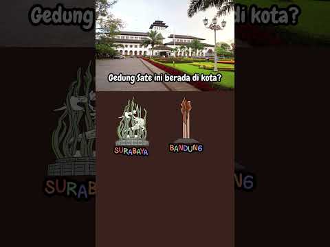 Gedung Sate ini berada di kota? #kuis #kota #indonesia #ikon