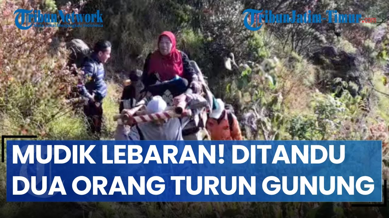 Cara Unik! Mbok Yem Mudik Lebaran di Magetan Dengan Tandu