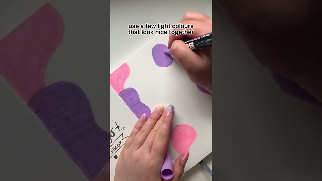 cute and easy aesthetic doodle art idea for when you’re bored💕 #shorts