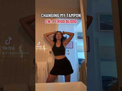 changing my #tampon! #periods #period #pad