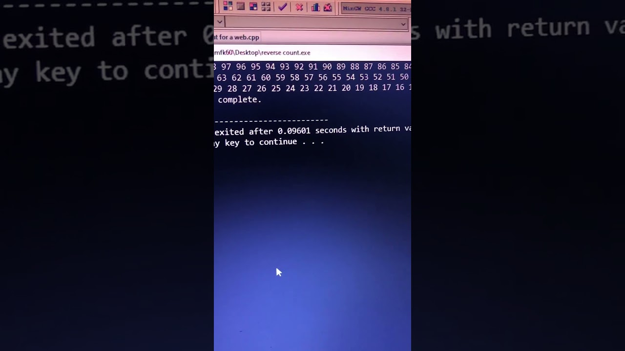 reverse counting c++ #codingninja #codemasters #coders #codinglife #codelife #coding #code #cpp