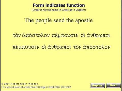 Greek word order