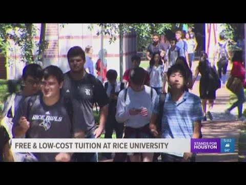 Free and low-cost tuition at Rice University