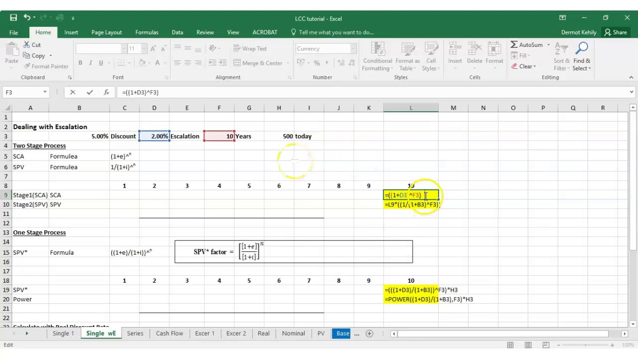 Life Cycle Costing (LCC) in Excel 1