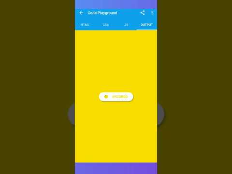 Random Colour Code Generator | HTML | CSS