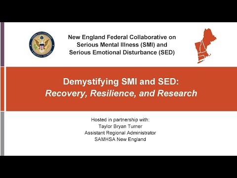 Demystifying Serious Mental Illness/Serious Emotional Disturbance