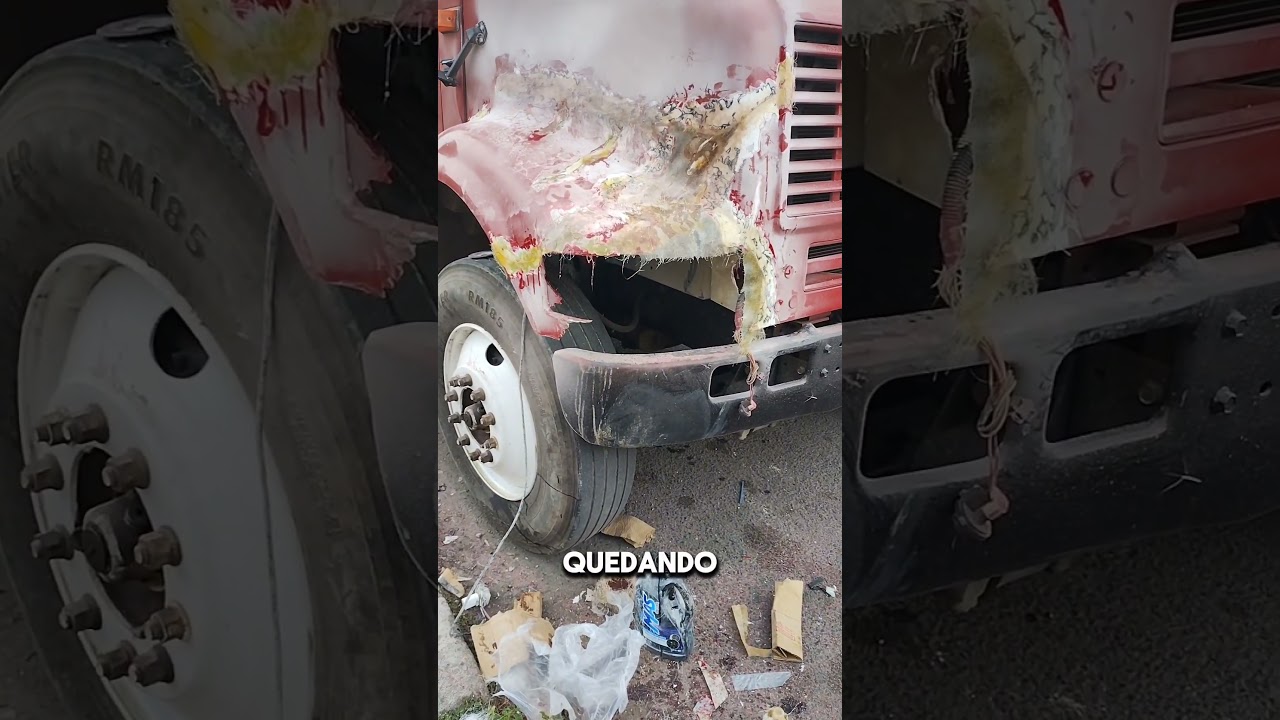How to repair a truck with fiberglass #shorts