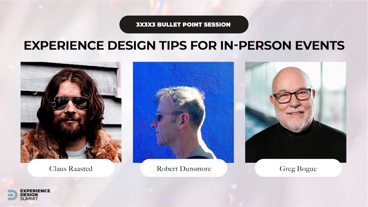 Experience Design Tips for In-Person Events