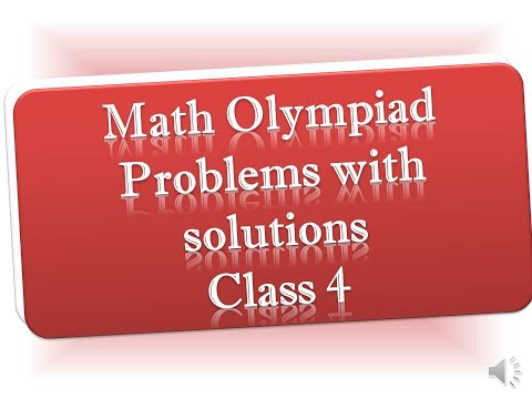 "Math" Olympiad questions with Answers for Grade 4 // sample paper of math Olympiad