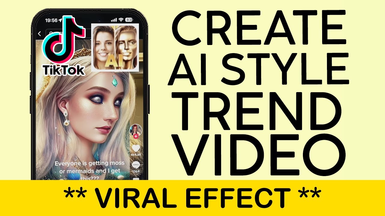 How to Create the AI Style Trend Video On Tiktok | Turn Yourself into Cyborg (2023)