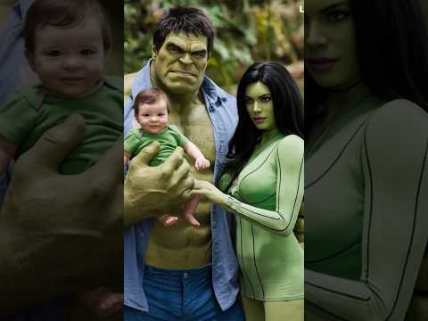 Hulk just got a new baby 🍼 from she Hulk 😂🤗#marvel #shorts