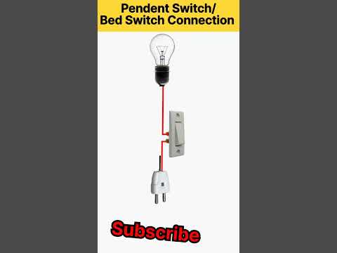 How To Bed Switch Connection | Pendent Switch Wiring | Shorts | Viral | Electrical Work