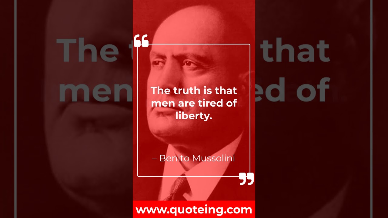 Top 10 Most Popular Benito Mussolini's Quotes | Quoteing