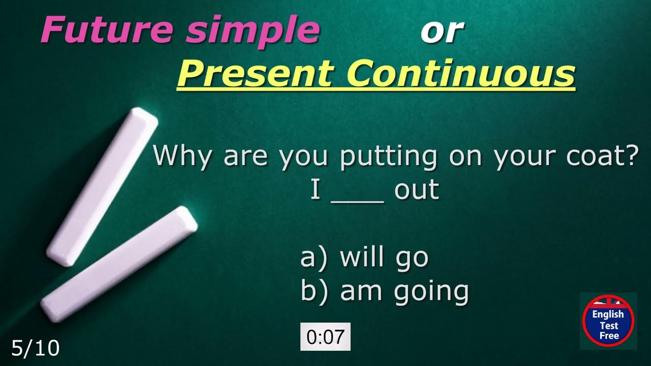 #quiz  Future simple or Present Continuous _ Will or Going?