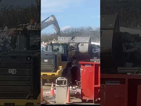 Massive landfills of home electronics recycling facility