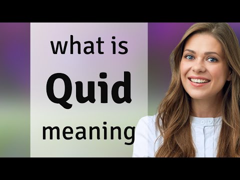 Quid | QUID meaning