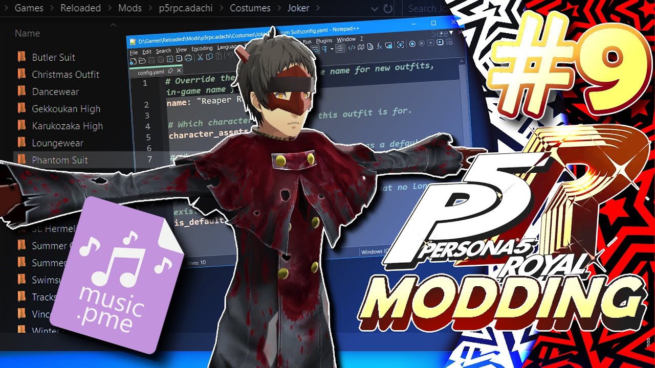 P5R Modding Guide #9  - BGME & Costume Framework