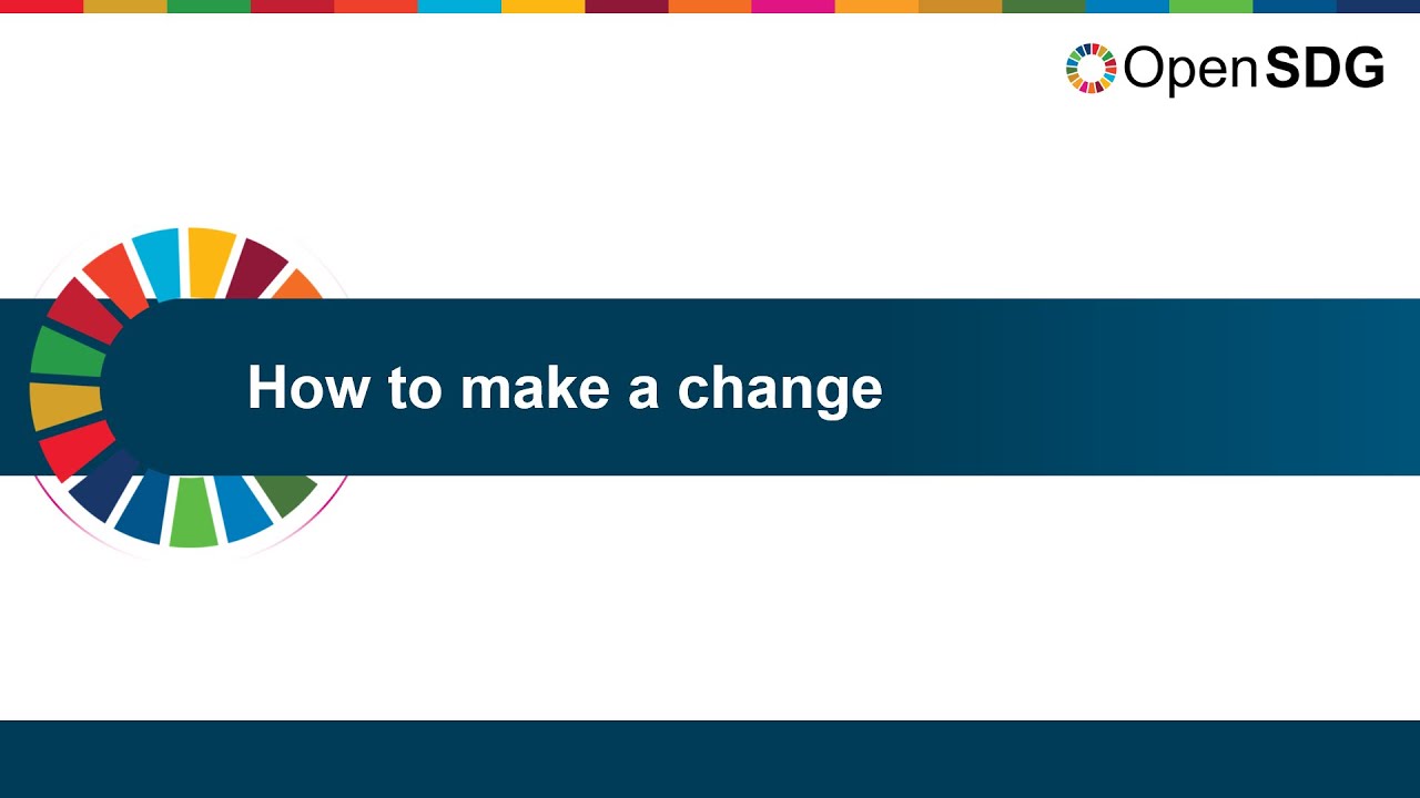 Open SDG Tutorial: How to make a change