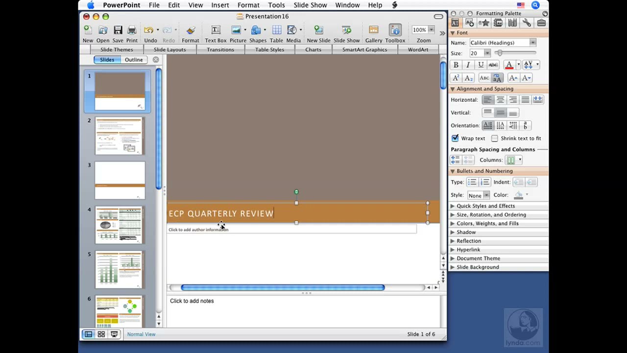 PowerPoint for Mac Tutorial - Creating new presentations