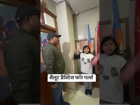 Salute Practice for girls | Best Sainik School Coaching & RMS - KHUNGA ACADEMY