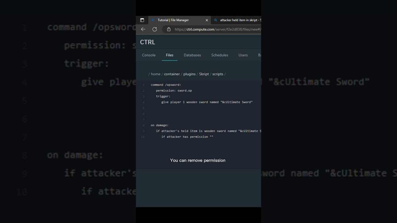 How to make custom sword in minecraft server | Skript tutorial #shorts #viral #trendingshorts