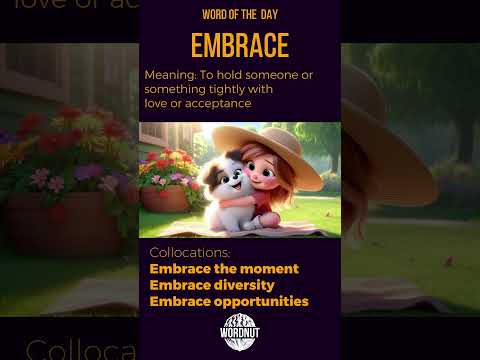 Word of the Day Ep 25 #wordoftheday #vocabulary #learnwithfun #learnenglish #embrace