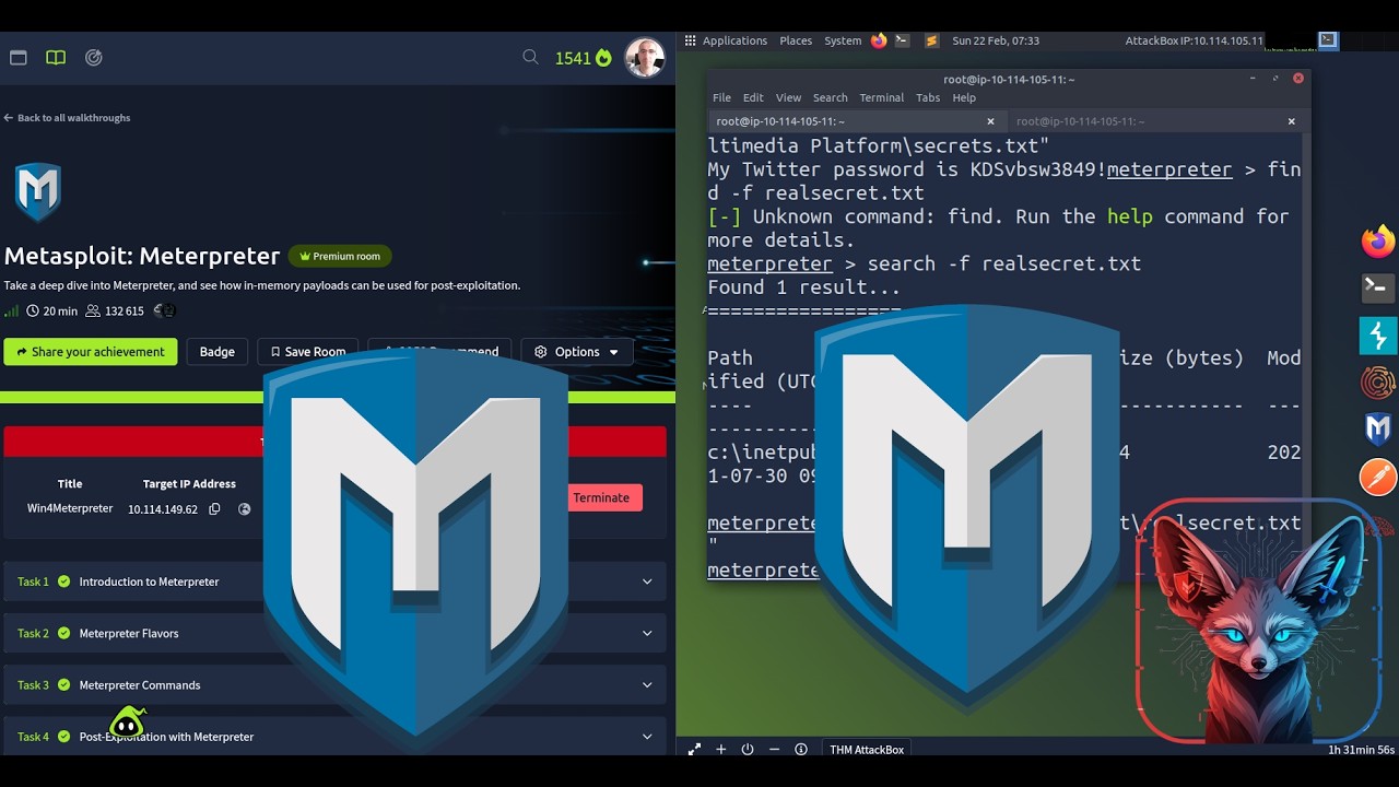 TryHackMe Metasploit: Meterpreter  | Full Walkthrough 2026