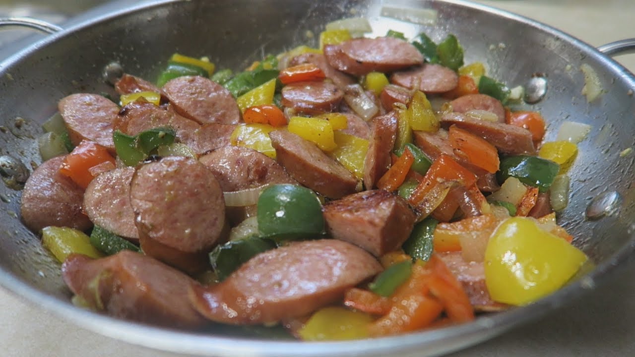 Kielbasa Sausage Peppers And Onions Recipe Low Carb | Episode 237