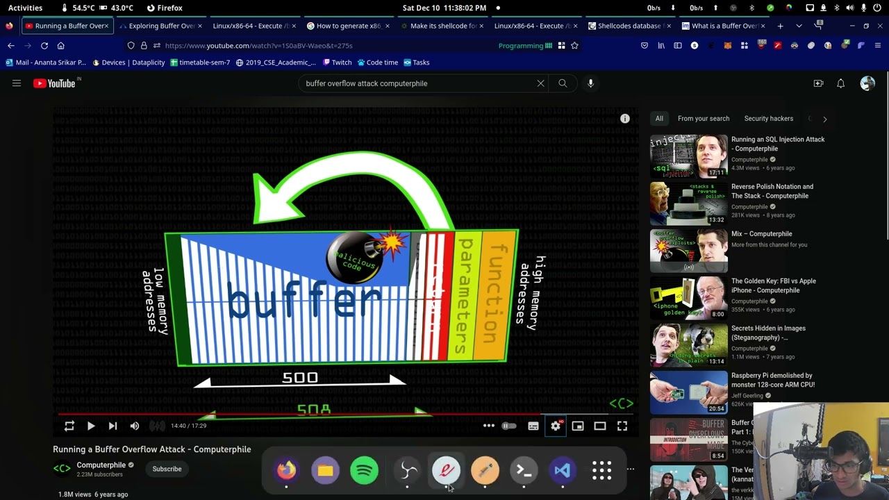 Buffer overflow attack with custom generated shellcode!