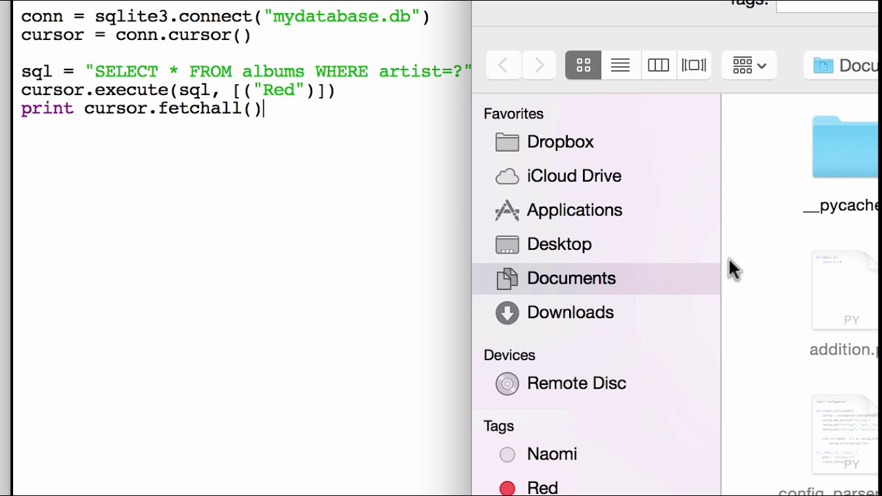 Python 101: Episode #18 - The sqlite module