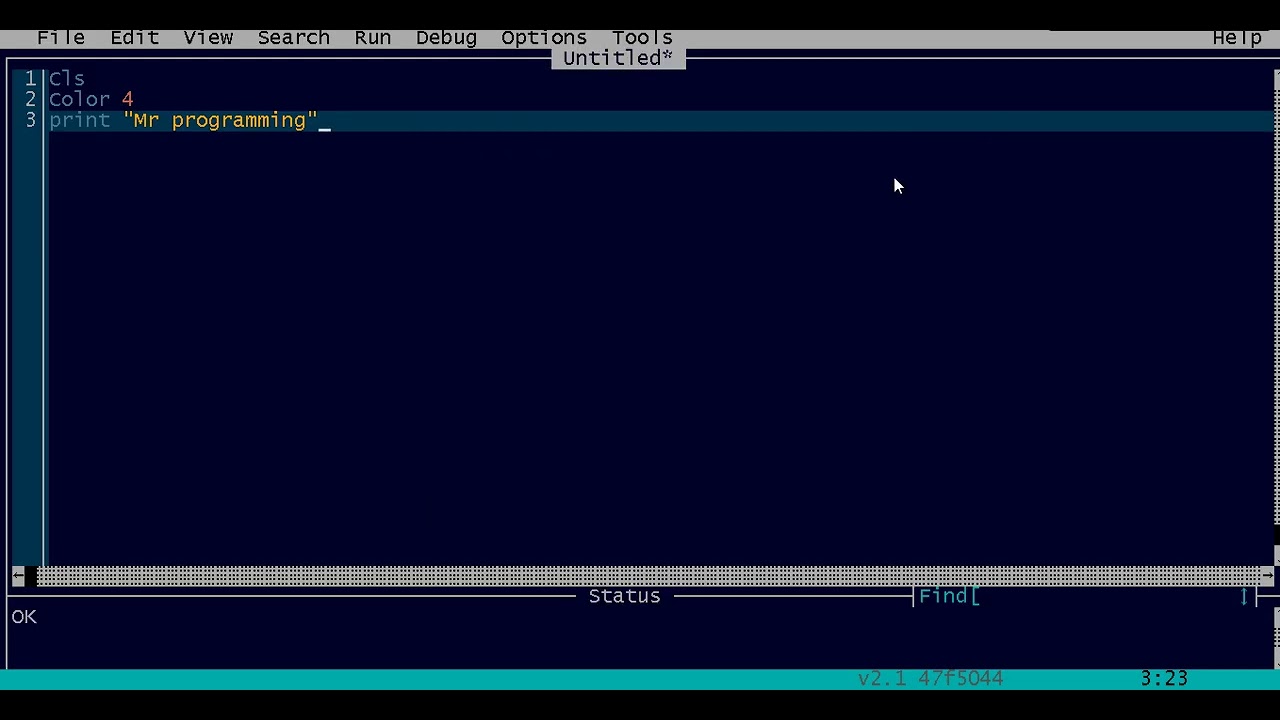 How to use Color command in QBasic Programming