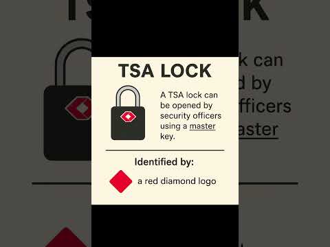 What is TSA lock ? #airport #tsa #aviation