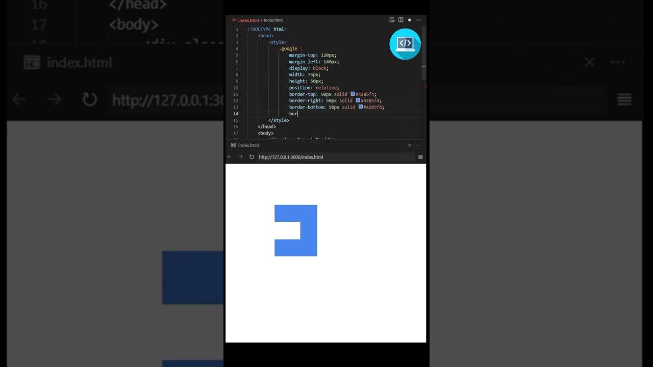 How To Make Google Logo? | HTML CSS