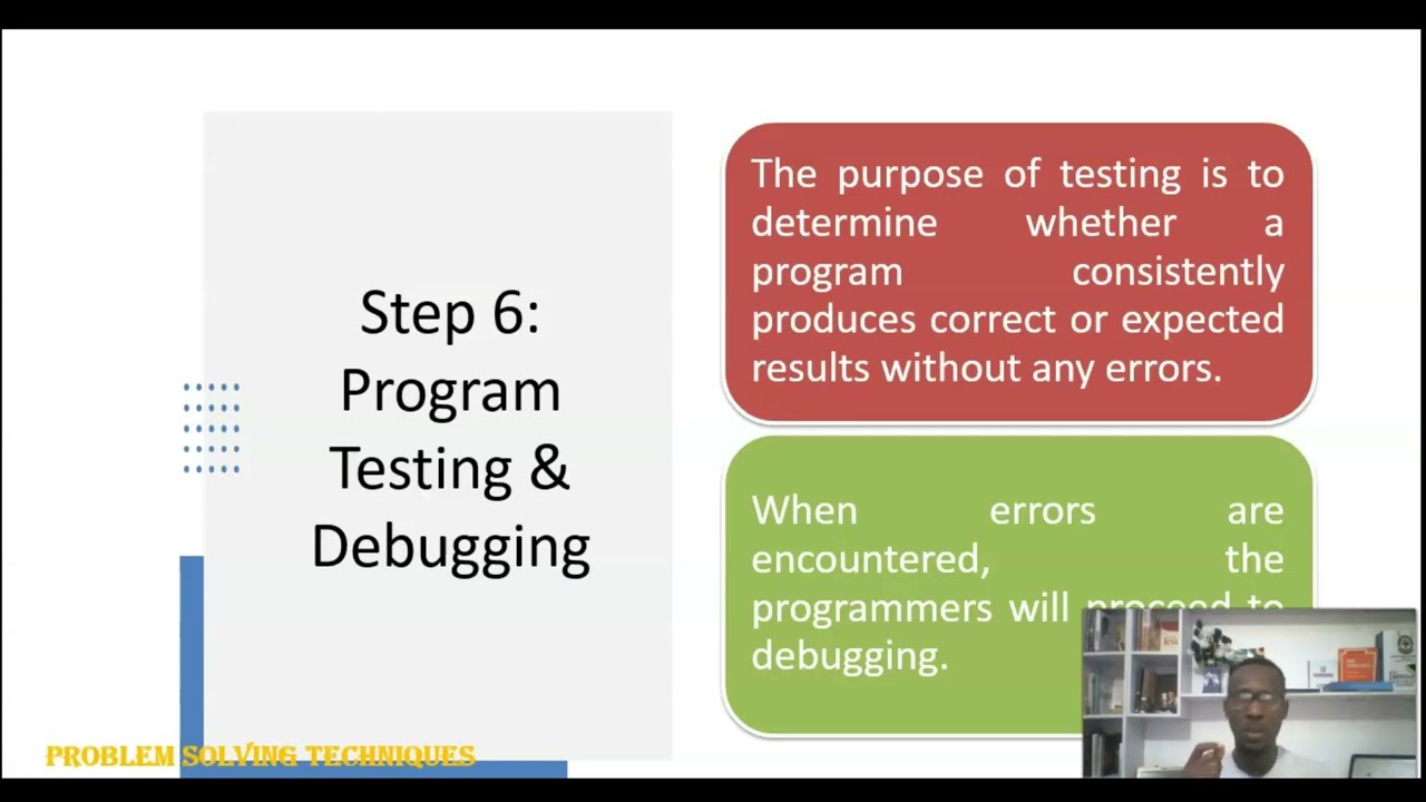 Problem Solving Techniques - Program Testing, Debugging & Documentation