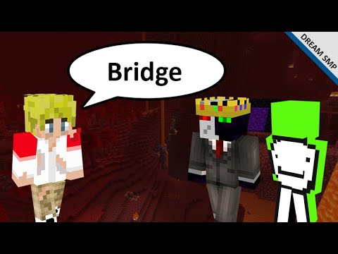 Tommy makes a new bridge to connect L'manberg and Logstedshire | Dream SMP